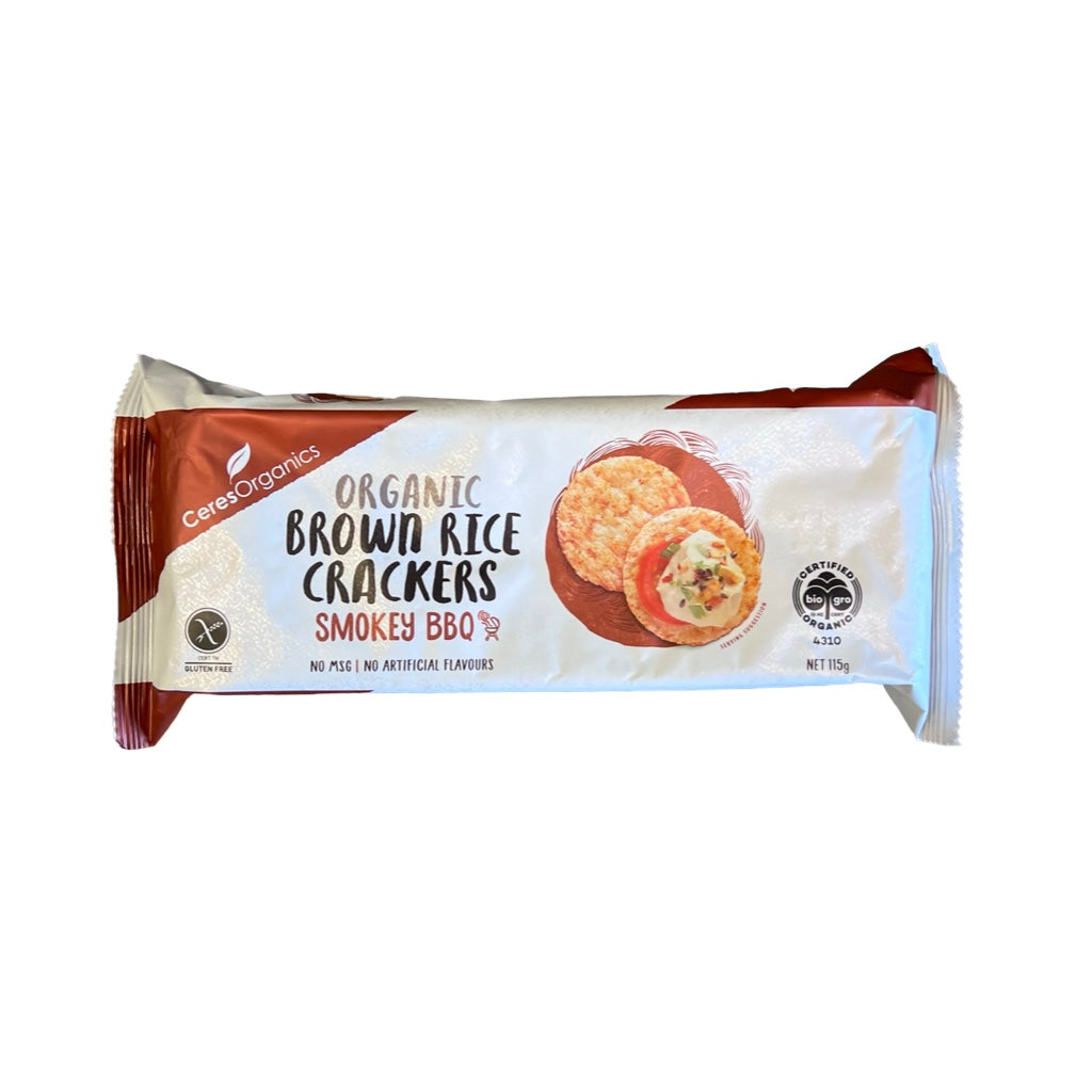 Ceres Rice Crackers Smokey BBQ 115g | Dunn & Walton
