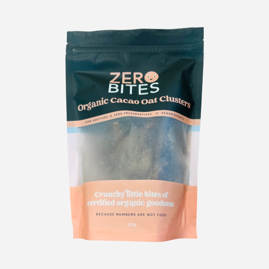 Zero Bites Cacao Oat Clusters 200g | Dunn & Walton