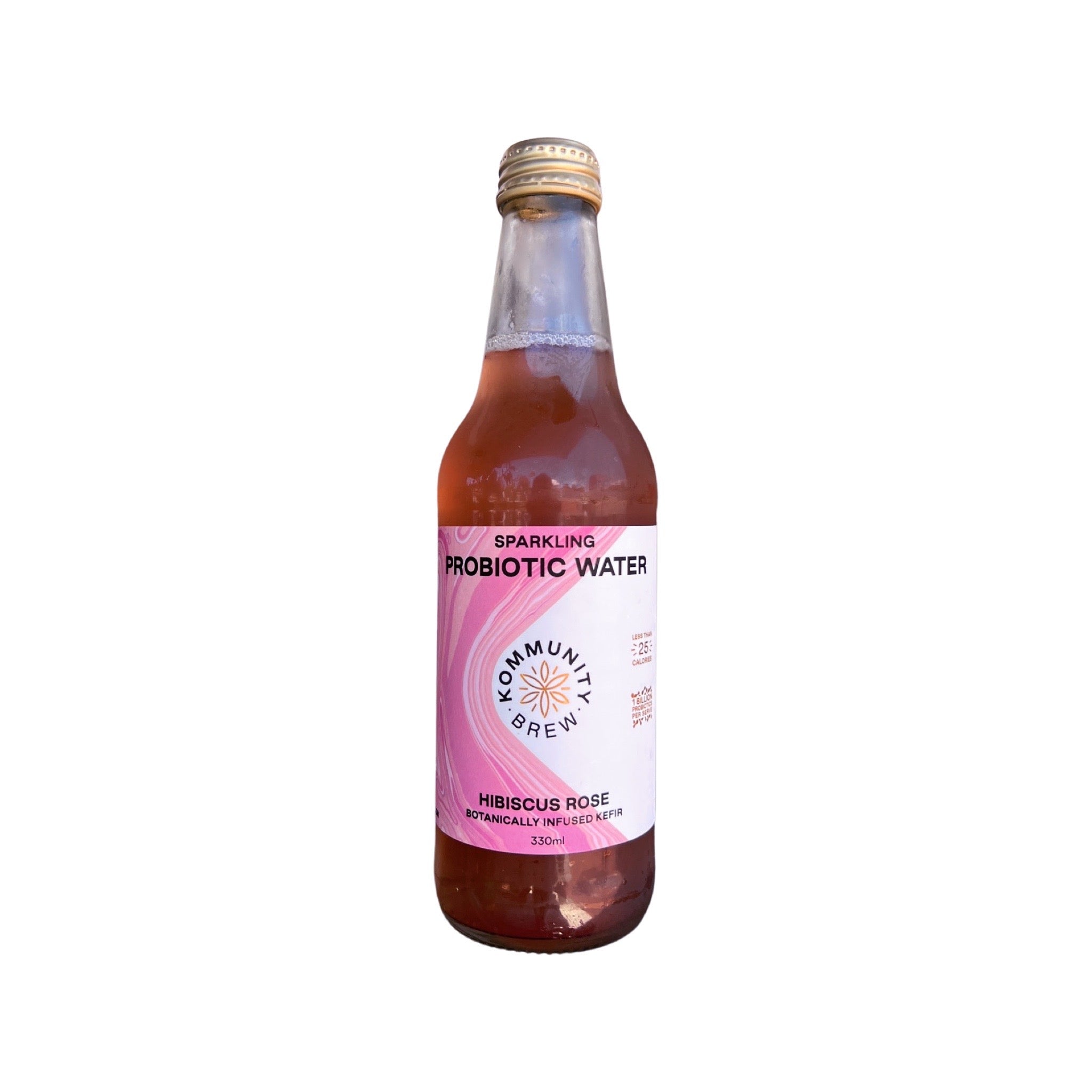 Kommunity Brew Probiotic Water Hibiscus Rose 330ml | Dunn & Walton