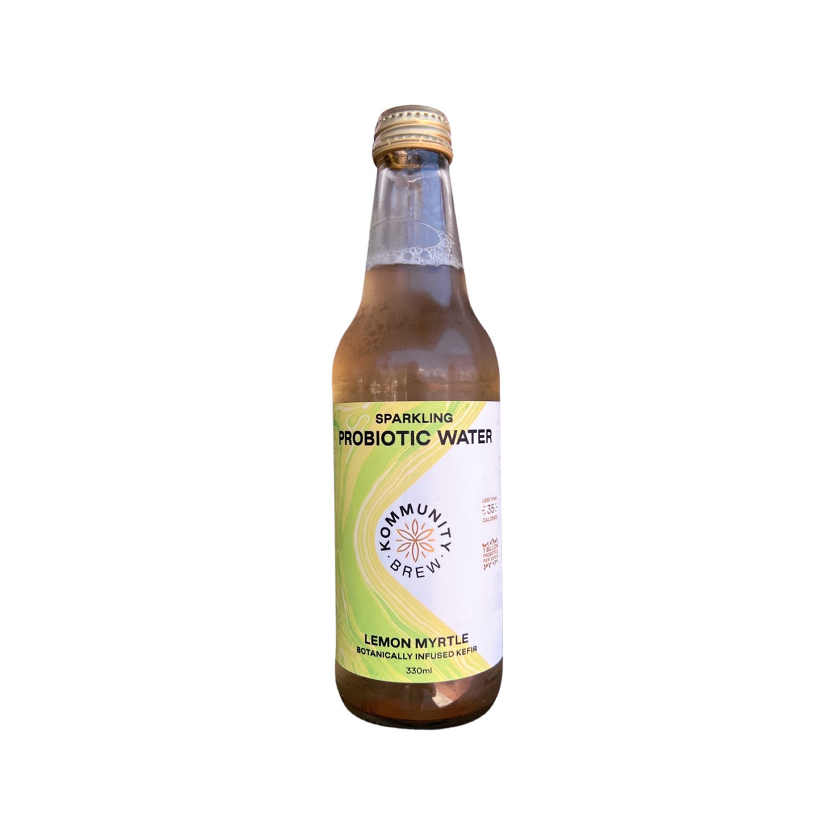 Kommunity Brew Probiotic Water Lemon Myrtle 330ml | Dunn & Walton